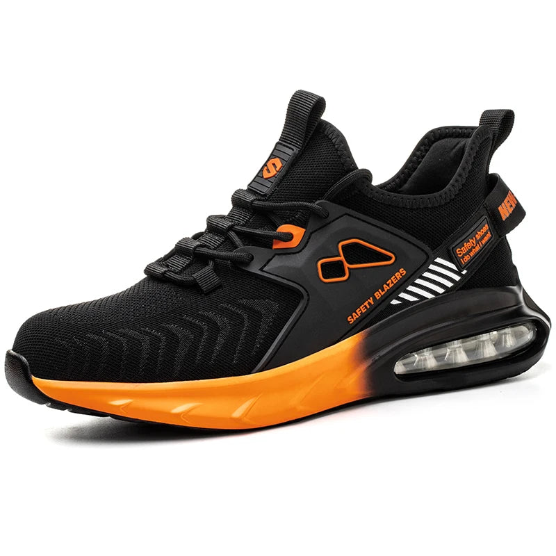 Comfortable Safety Shoes┃Safety Toe Cap Tainers┃Breathable Safety Shoes